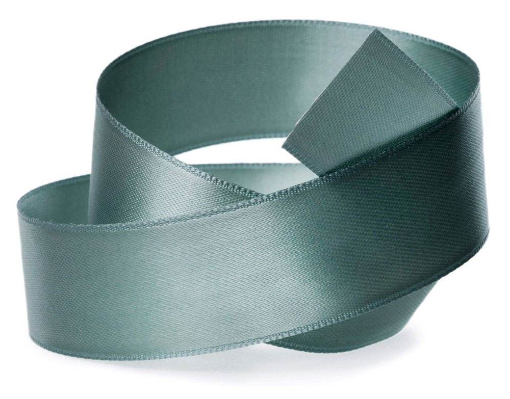 Satinband: 6 mm breit, 50 Meter, seladon-gruen | Ingrid Bänder