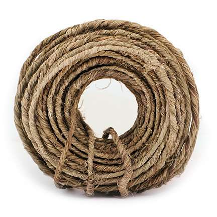 JUTE-Draht Rustic Wire, natur: 3-5mm breit / 22-Meter | Ingrid Bänder