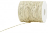 JUTE-Draht Rustic Wire, natur: 3-5mm breit / 22-Meter | Ingrid Bänder